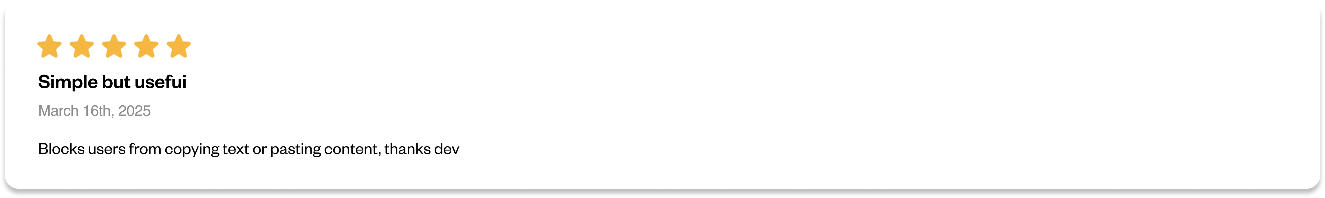 Disable Copy Paste Plugin | Bubble